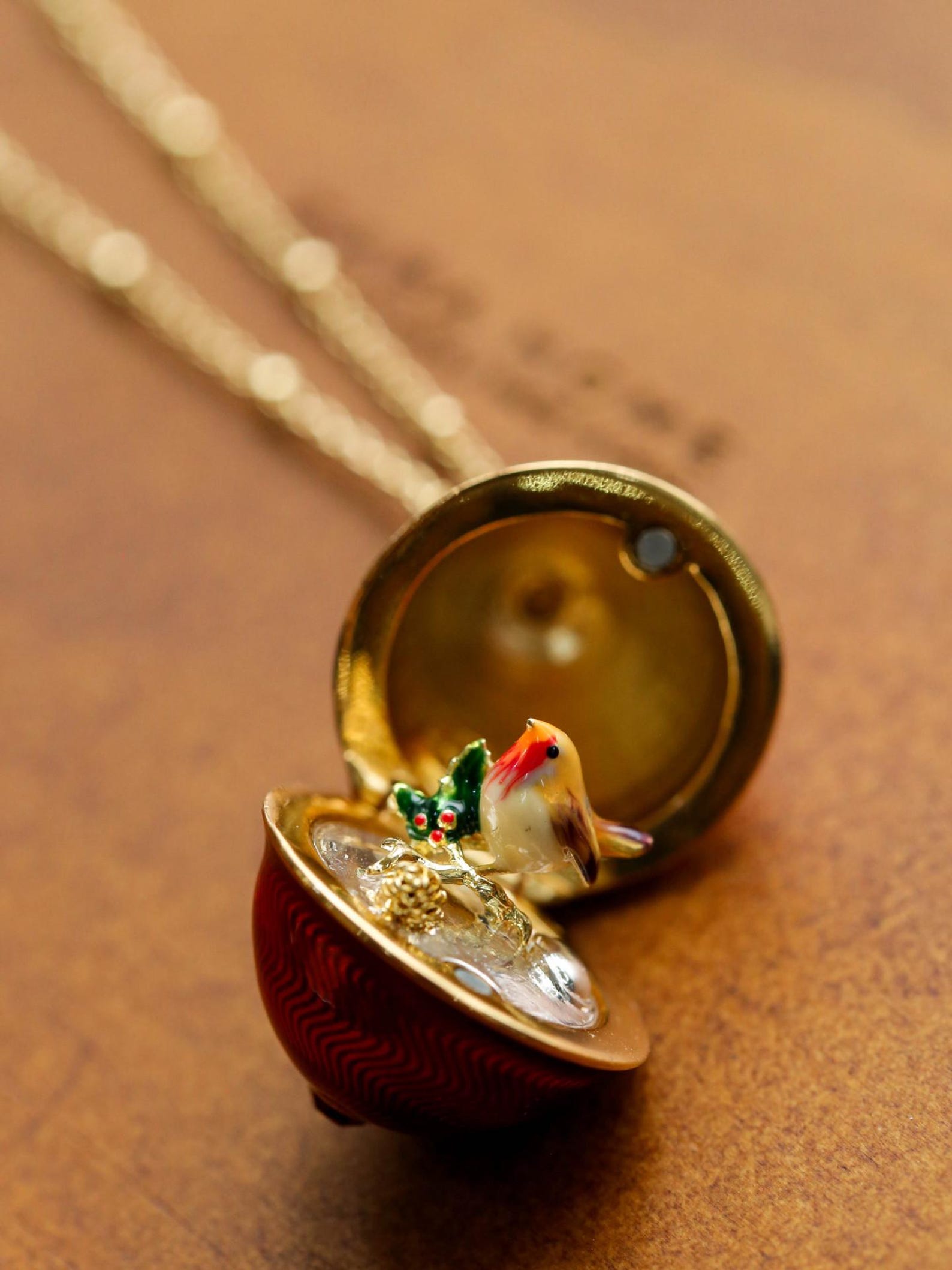 Vintage Style Easter Enamel Egg Pendant Necklace, Easter Gift for Women ...