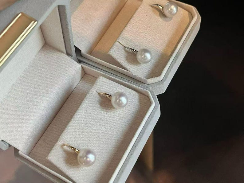 Aurora Edison Pearl Hook Earrings, 10–11mm 925 Sterling Silver ...