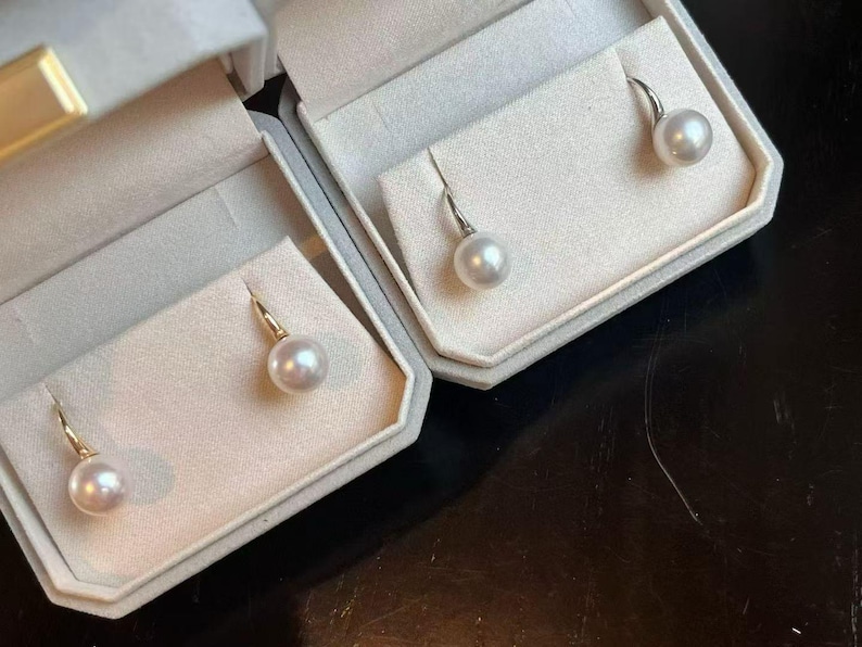 Aurora Edison Pearl Hook Earrings, 10–11mm 925 Sterling Silver ...