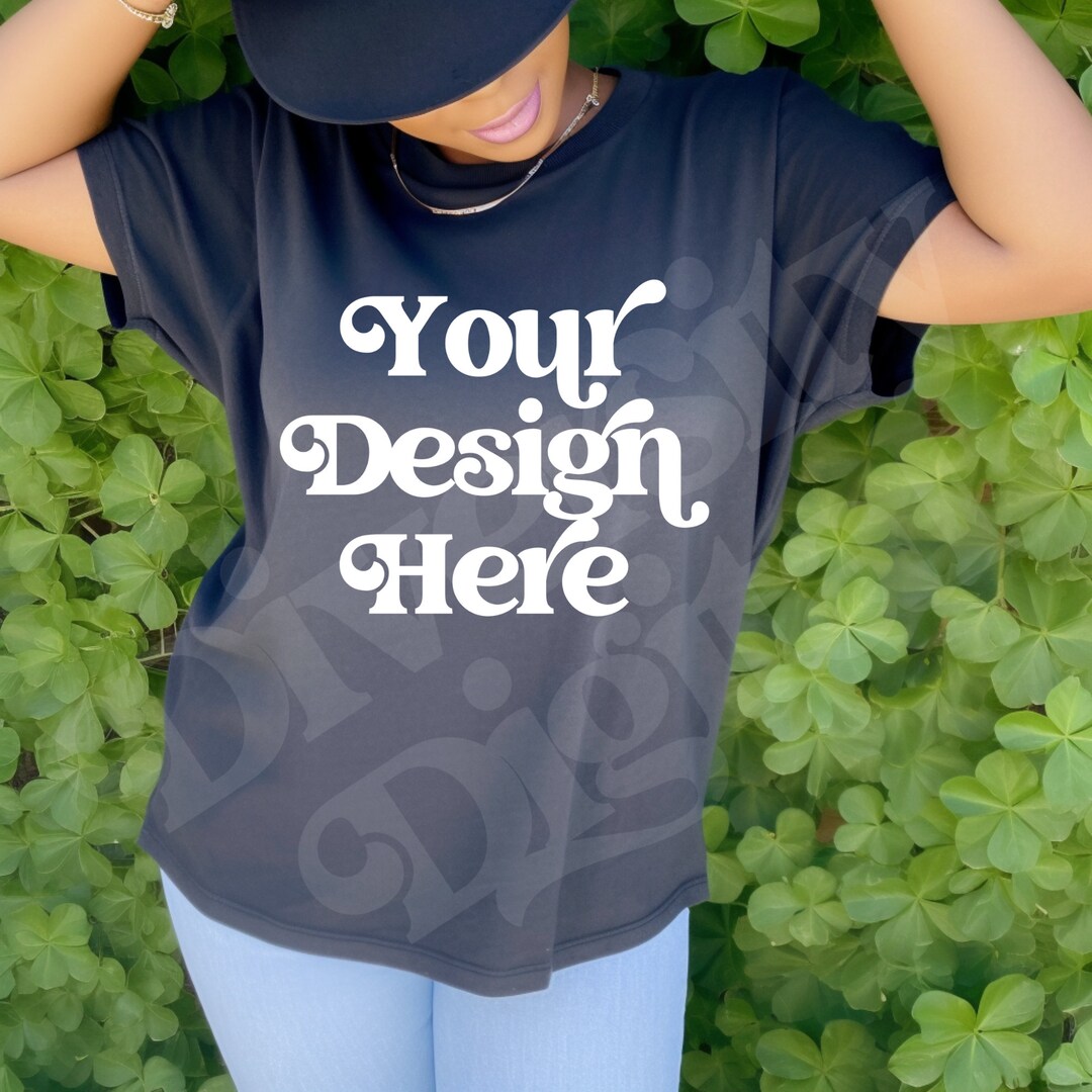 Black Girl Model Black Comfort Colors CC17 Plus Size Black Model CC1717 ...