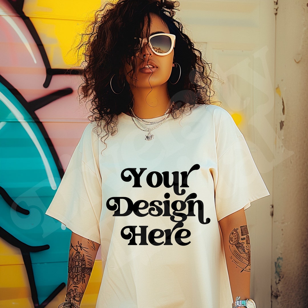 Black Girl Model Ivory Comfort Colors CC17 Street Black Model CC1717 ...
