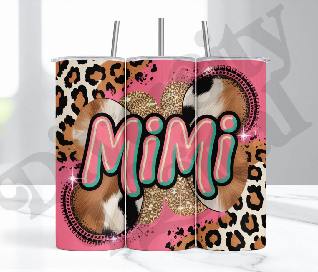 Mimi 20 Oz Skinny Tumbler Wrap Digital Download PNG Instant DIGITAL ...