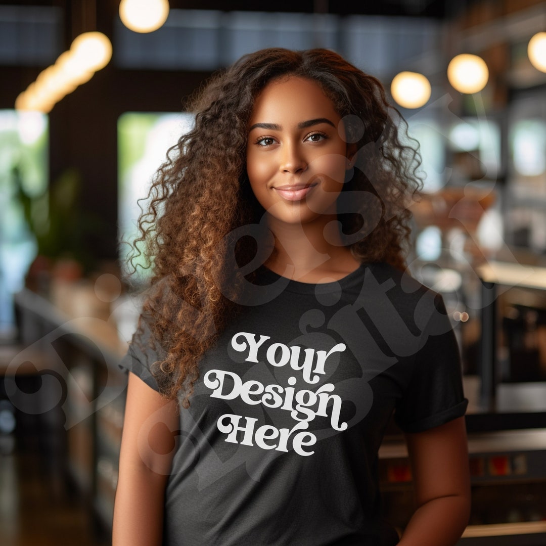 Plus Size Mockup, Plus Size Black Model, African American Model, Bella ...