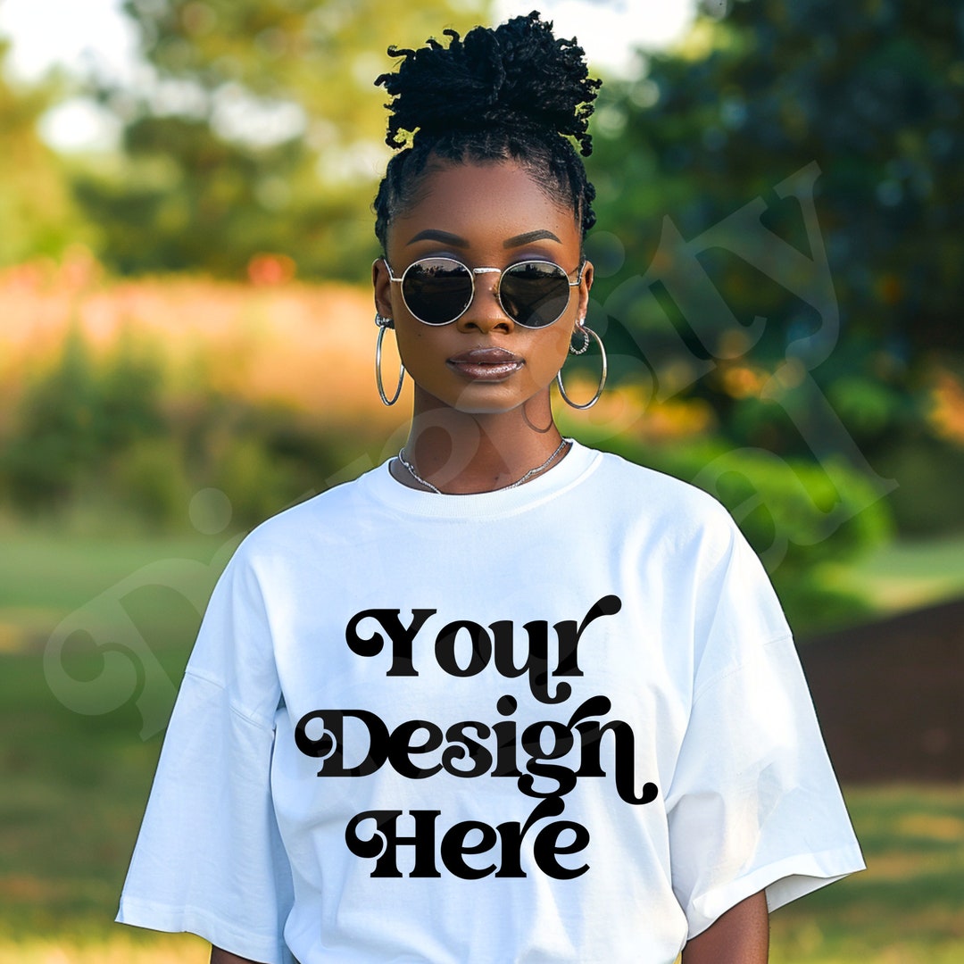 Black Model White Comfort Colors CC17 Plus Size Black Model CC1717 ...