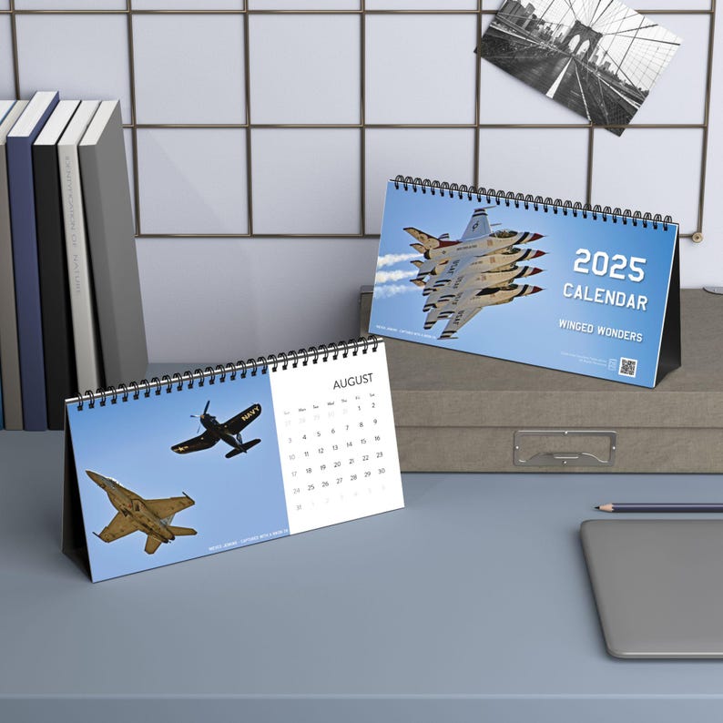 Winged Wonders 2025 Desktop Calendar | US Military Aircraft - Etsy
