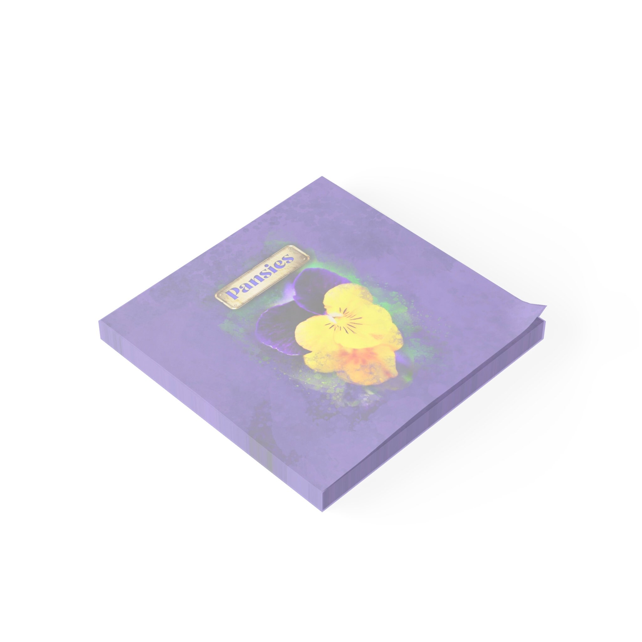 Pansies - Dark Purple - Post-it® Note Pads - Etsy