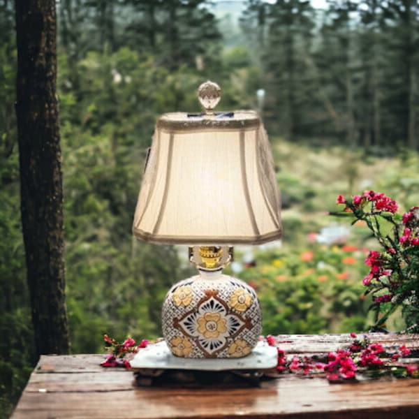 Mexican Talavera Lamp - Etsy