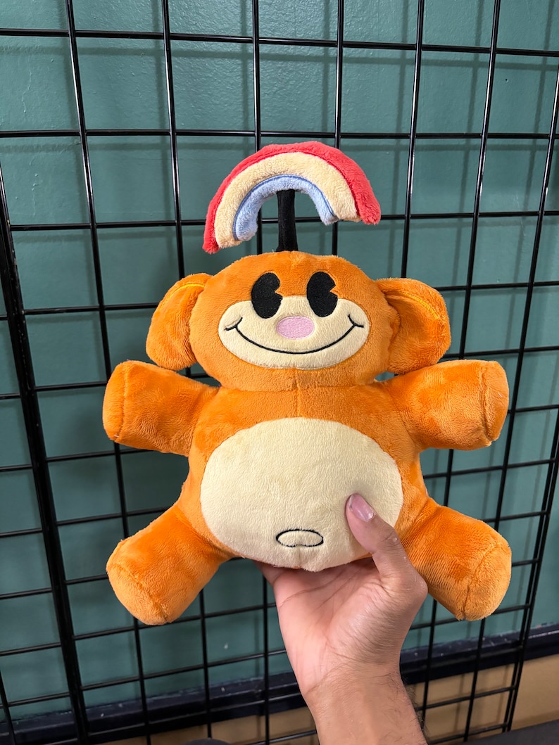 Rainbow Monkey Plush (made to Order) - Etsy