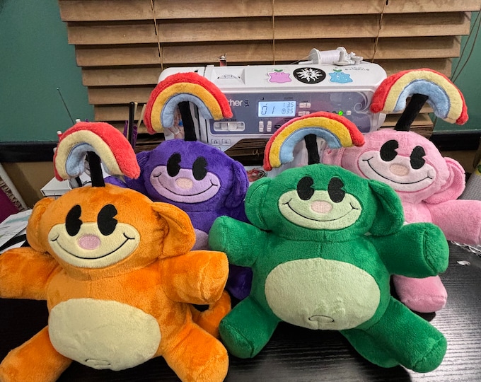 Rainbow Monkey Plush (made to Order) - Etsy
