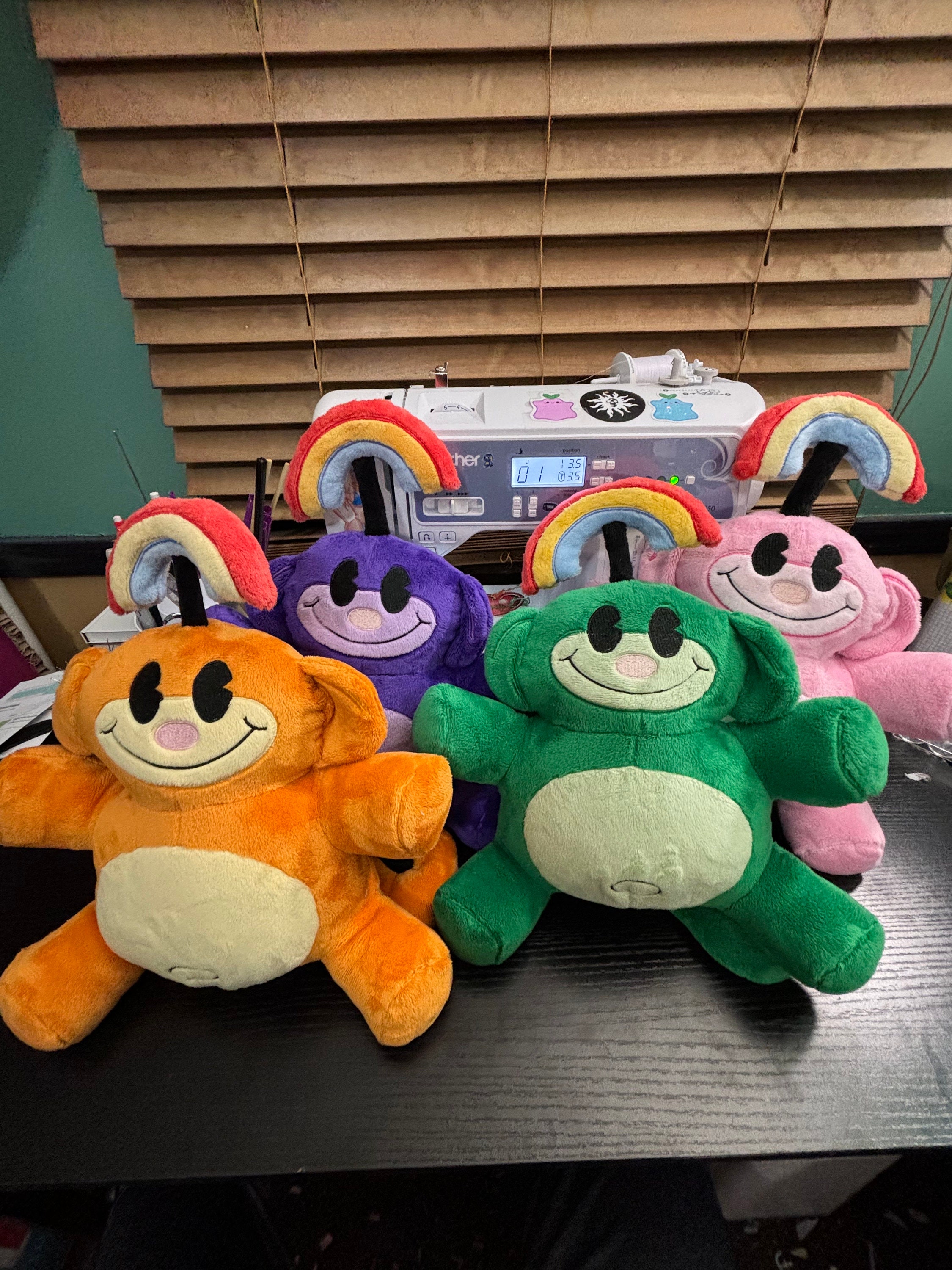 Rainbow Monkey Plush (made to Order) - Etsy