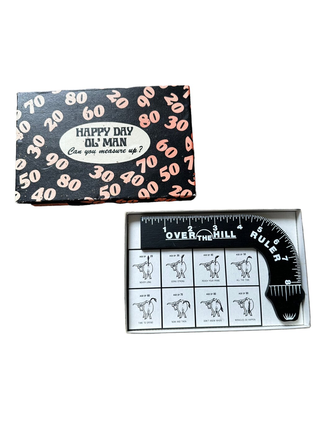 1985 Over the Hill Happy Day Ol' Man Gag Gift Penis Ruler - Etsy
