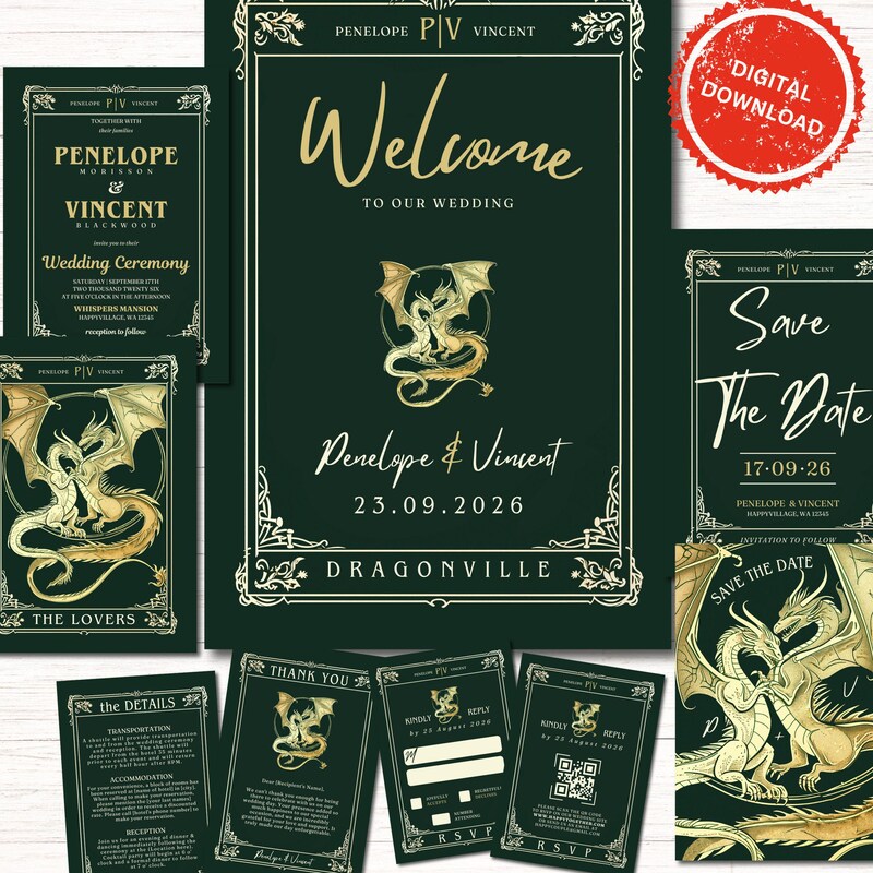 Dungeons and Dragons Wedding Invitations - Etsy