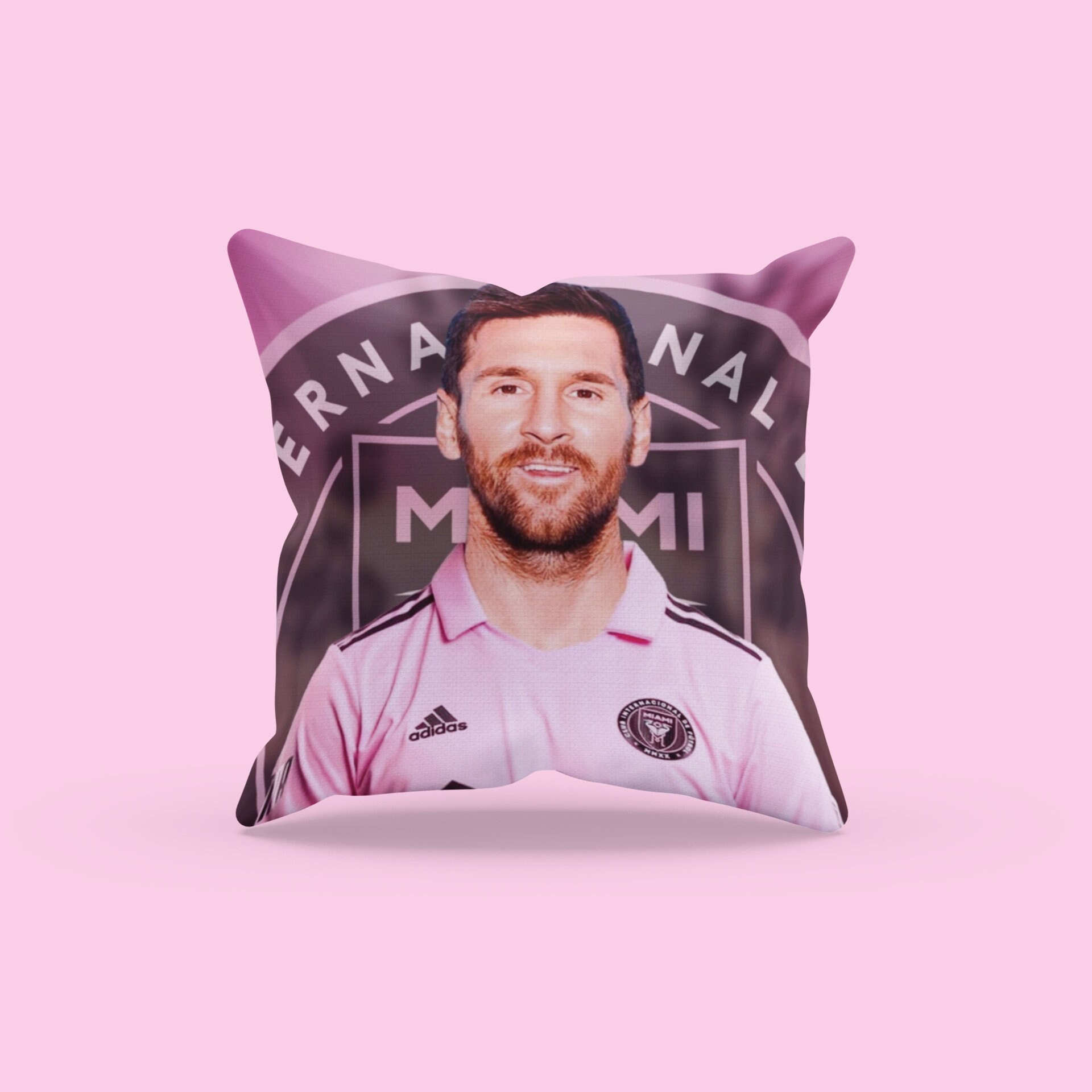 Official Pillow Lionel Messi Inter Miami FC Faux Suede - Etsy