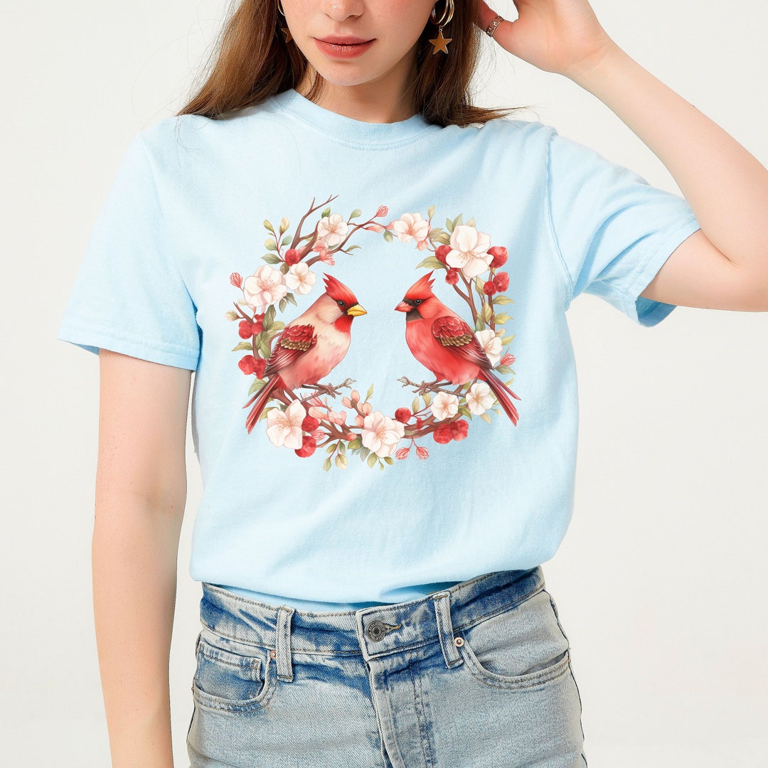 Comfort Colors Cardinal Bird Shirt, Nature Shirt, Bird Shirt. Cardinal ...