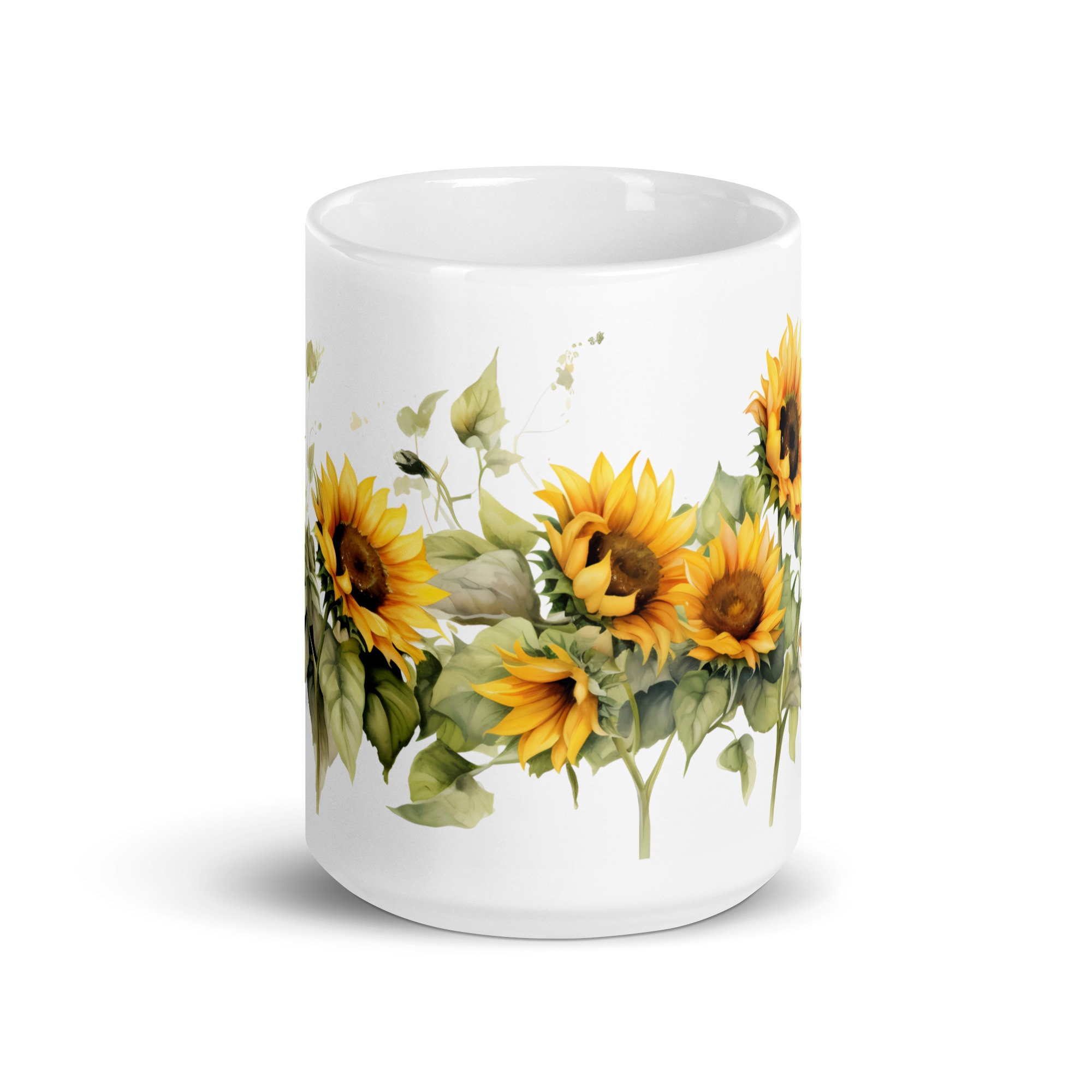 Sunflower Mug, Cottagecore Coffee Cup, Sunflower Gifts, Sunflower Cup ...