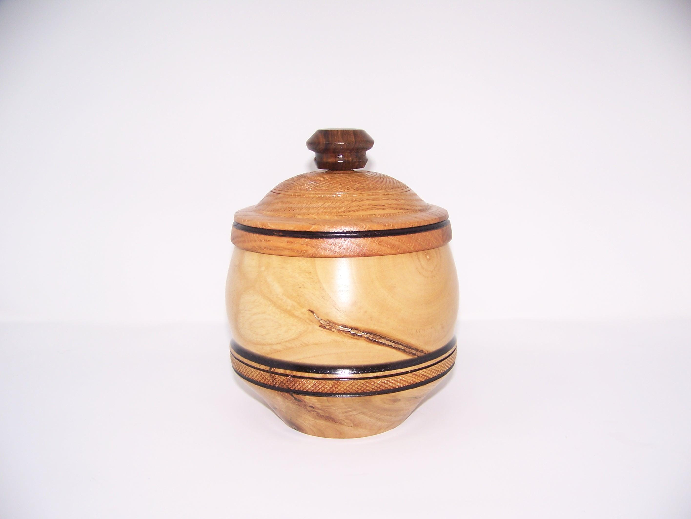 Oak and Madrona - Lathe Turned Canister With Lid. - Etsy