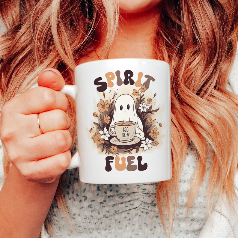 Spirit Fuel Mug, Cute Halloween Ghost Mug, Halloween Gift for Women ...