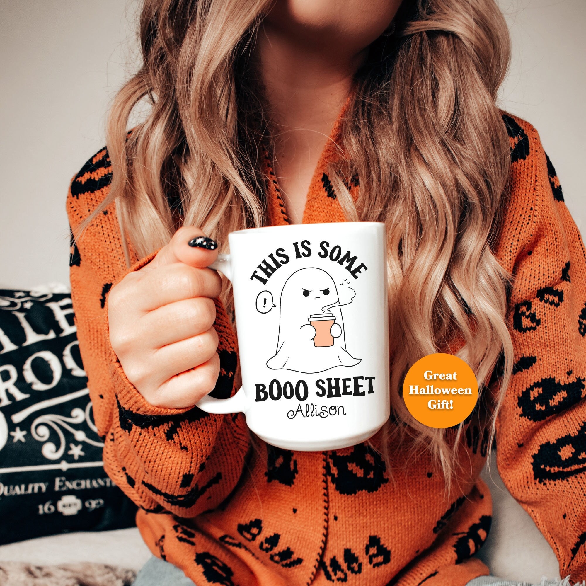 This is Some Boo Sheet Ghost Mug, Cute Halloween Gifts Customized ...