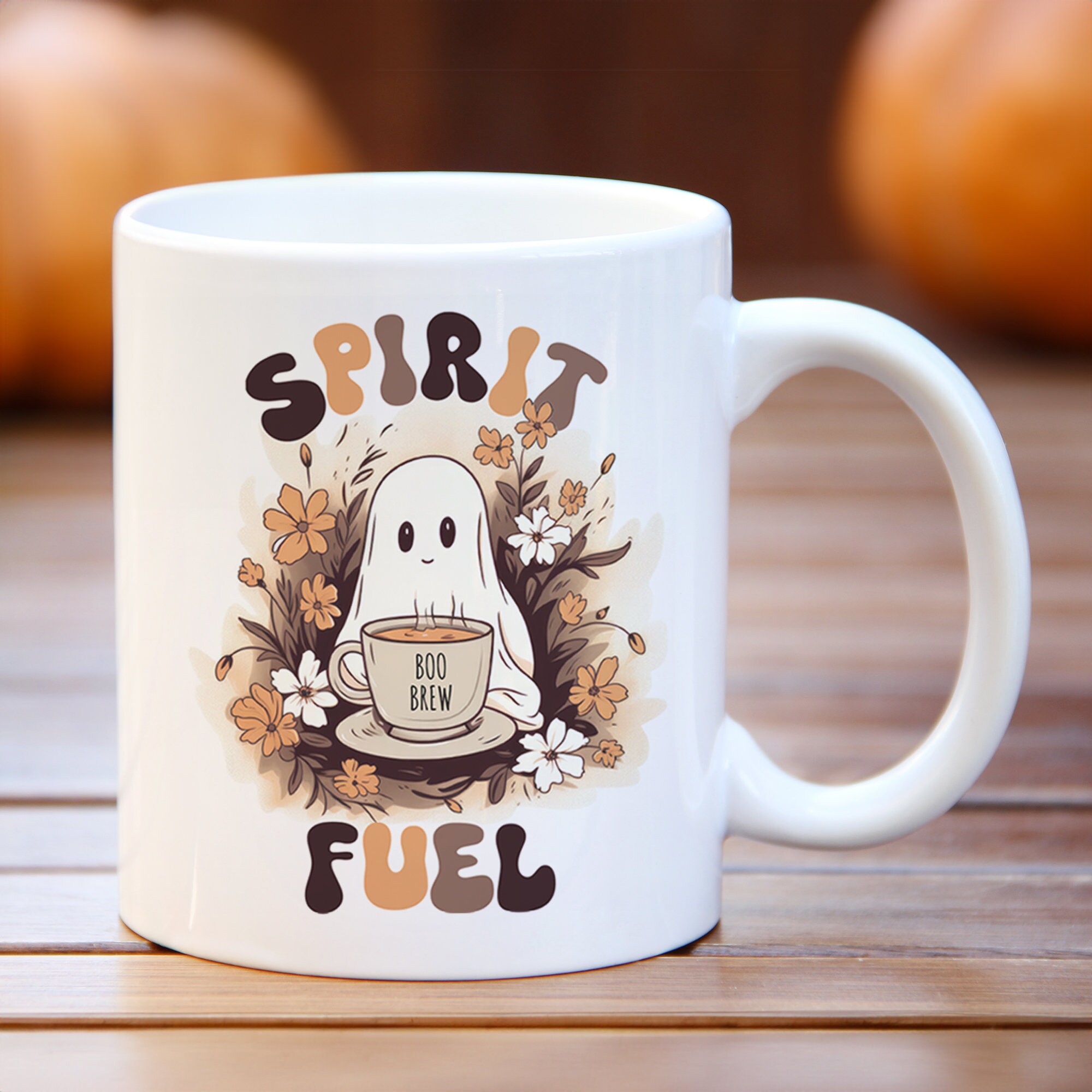 Spirit Fuel Mug, Cute Halloween Ghost Mug, Halloween Gift for Women ...