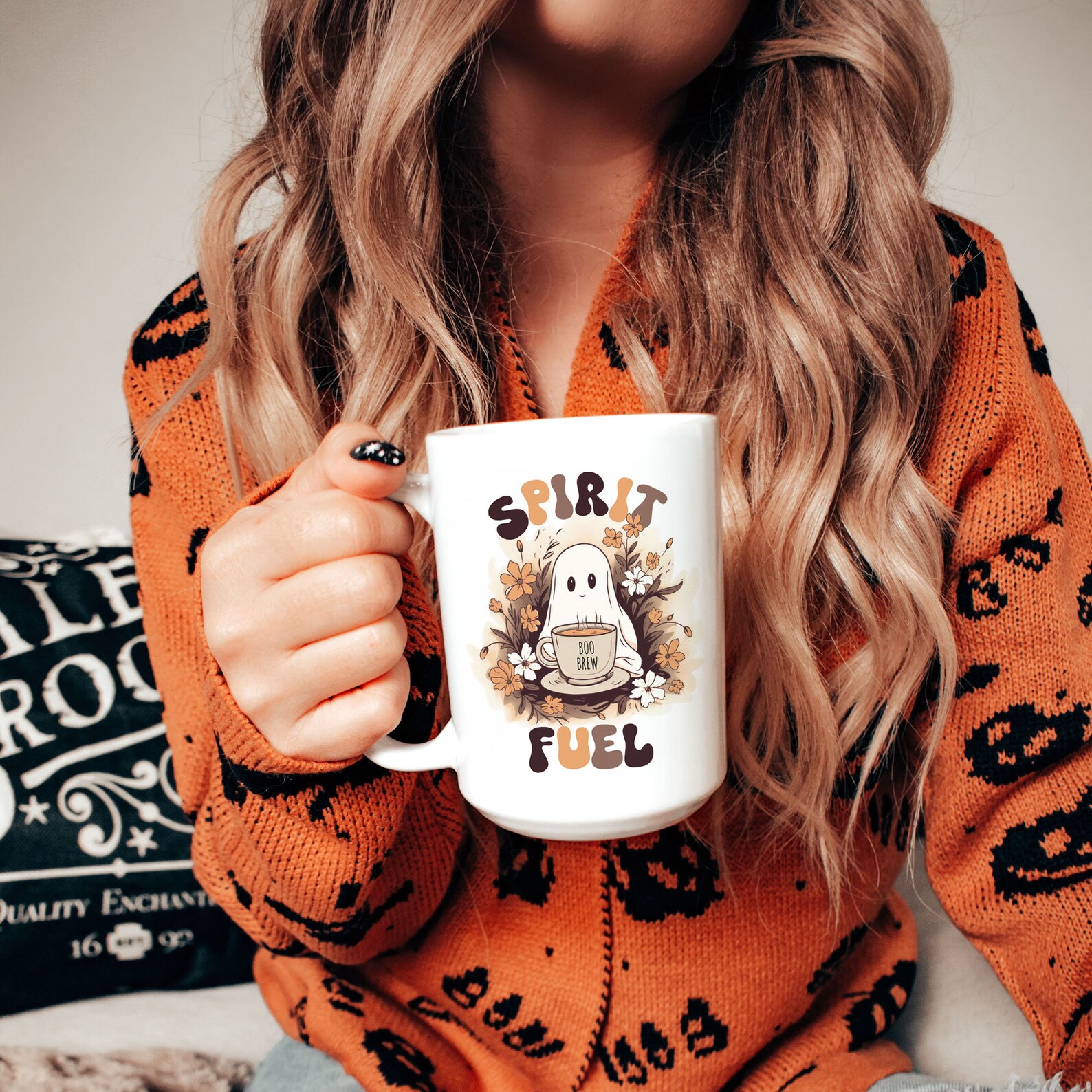 Spirit Fuel Mug, Cute Halloween Ghost Mug, Halloween Gift for Women ...
