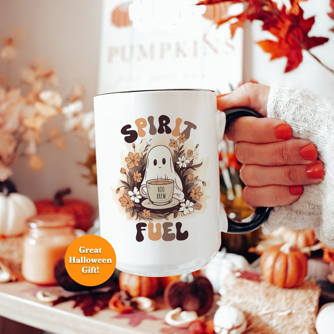 Spirit Fuel Mug, Cute Halloween Ghost Mug, Halloween Gift for Women ...