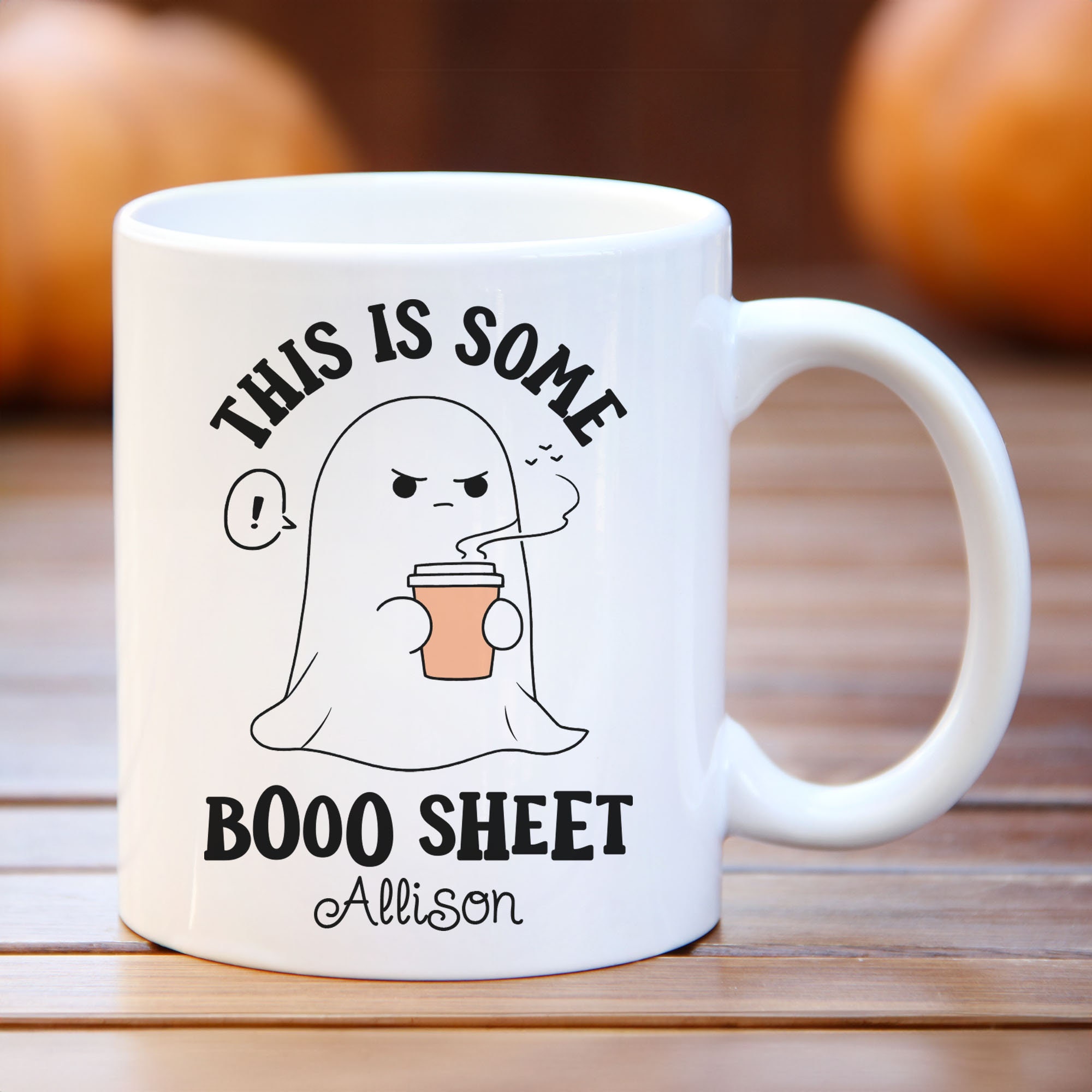 This is Some Boo Sheet Ghost Mug, Cute Halloween Gifts Customized, Funny Halloween Gift Mug ...