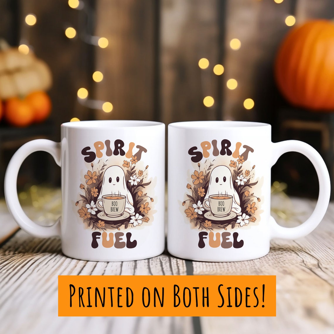Spirit Fuel Mug, Cute Halloween Ghost Mug, Halloween Gift for Women ...