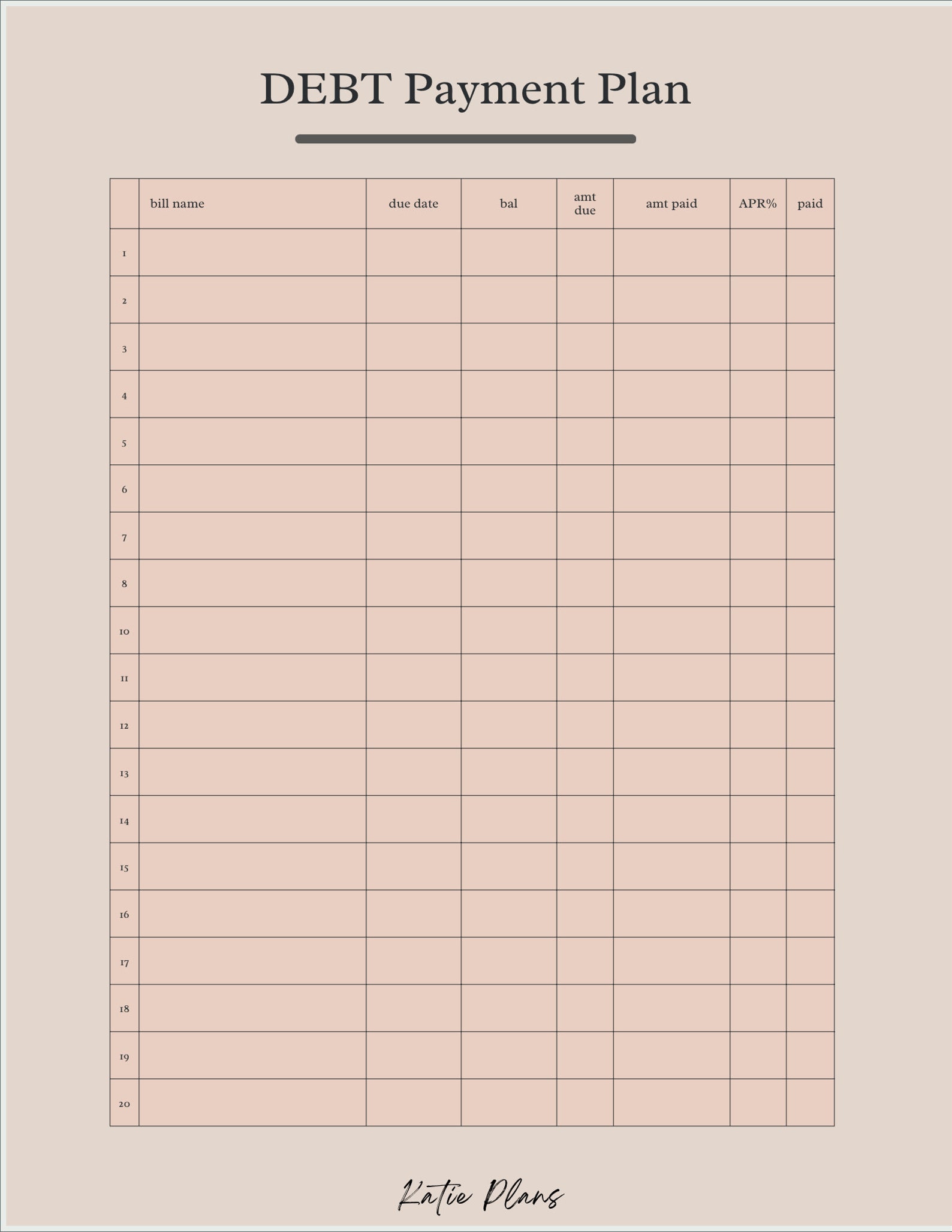 Budget Bundle - Etsy