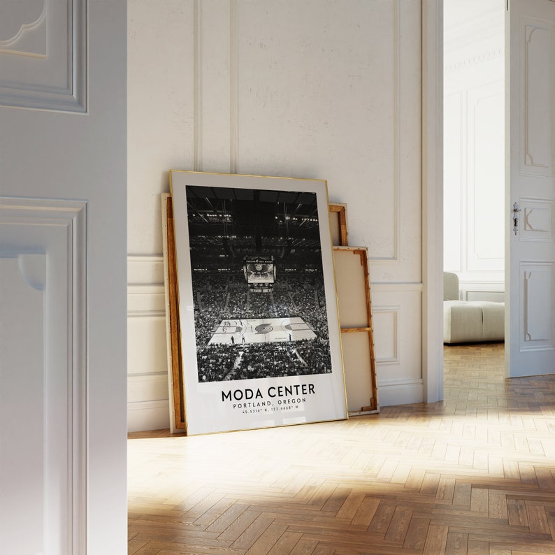 Moda Center Poster Portland Trail Blazers Wall Art Stadium - Etsy
