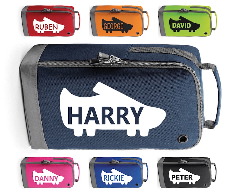 Personalised Any Name Rugby Football Boot Bags Sports School Gym PE ...