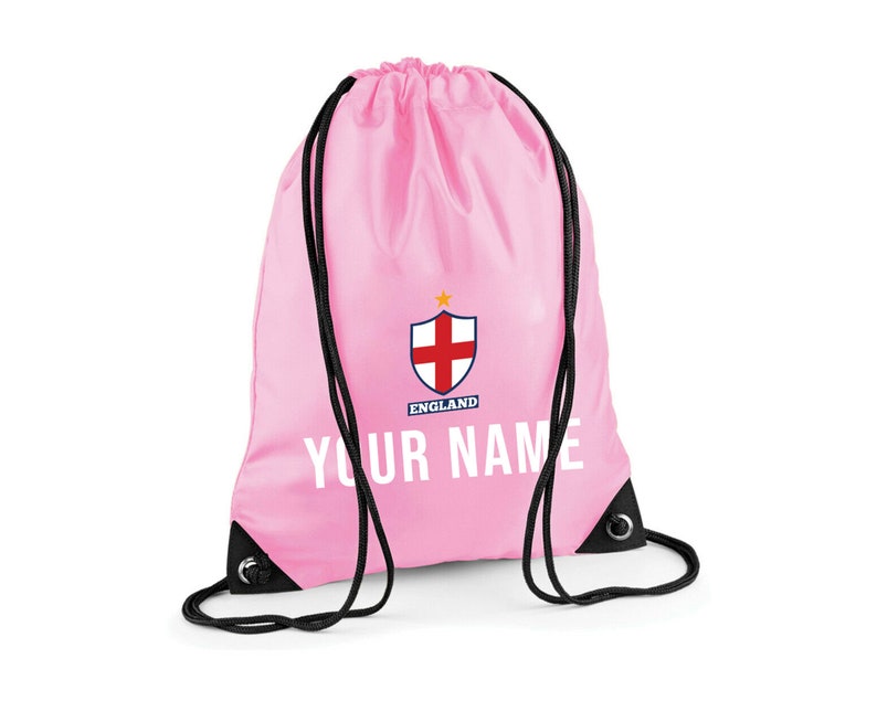 Personalised England Style Kit Pink and White Football Shirts, Shorts ...