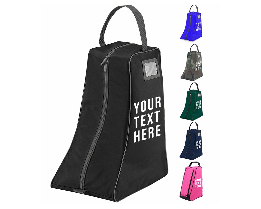 Personalised Welly Boot Bag Wellington Boot Custom Print Muddy Boot Bag ...
