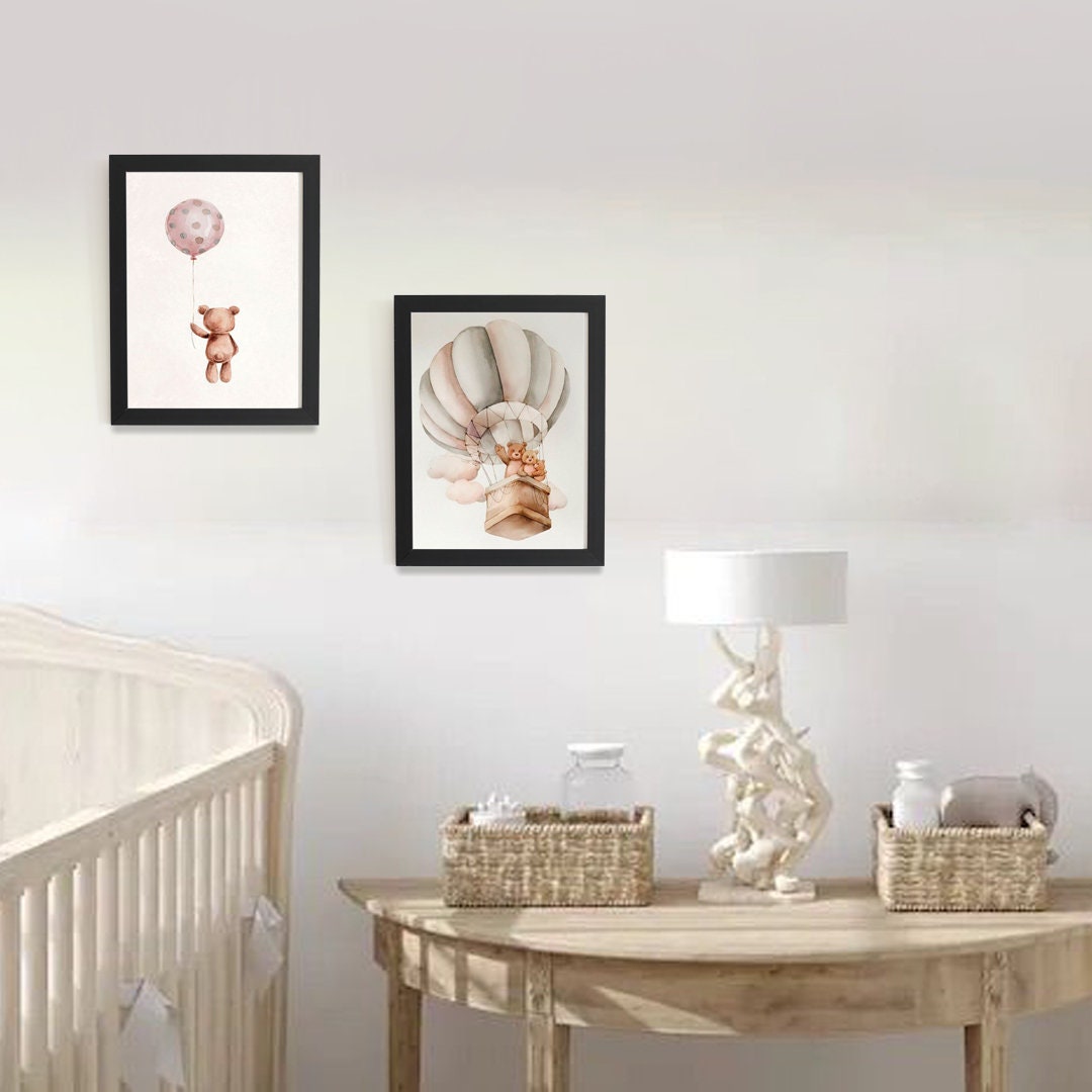 Charming Hand-drawn Wall and Desk Art 2-piece Set - Etsy