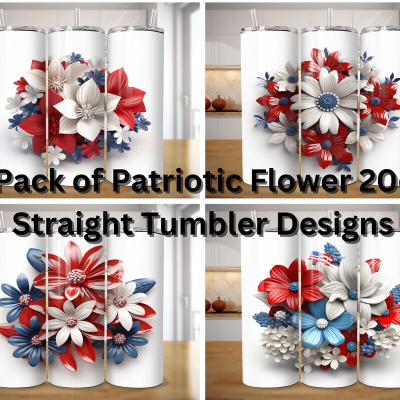 Patriotic Flowers - Etsy