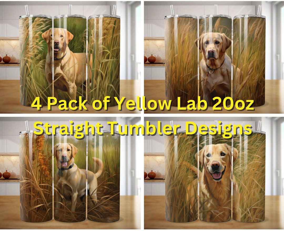 Yellow Labrador Tumbler Wrap, Lab, Dog, Yellow Lab Design for 20 Oz ...