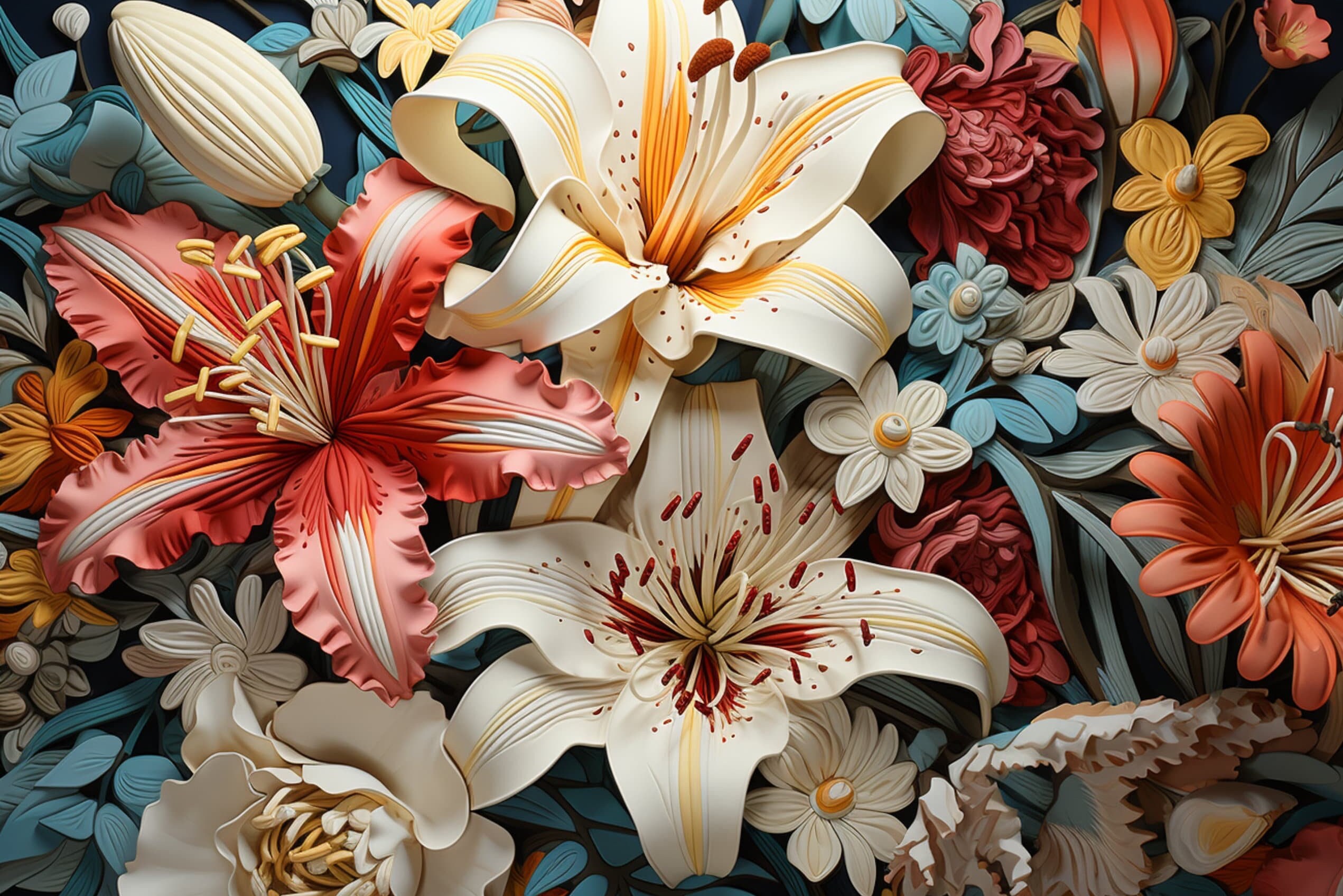 Lilly Flower Florence Pattern - Etsy