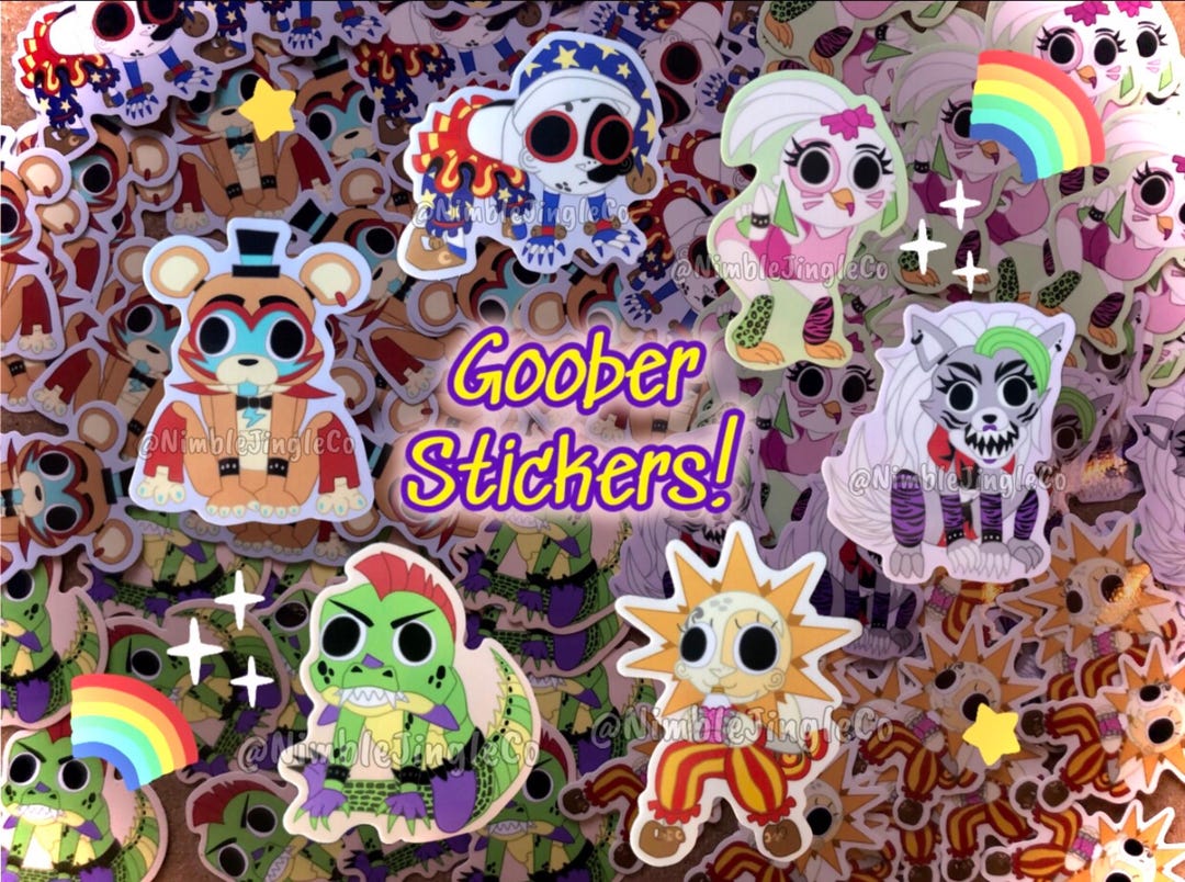 Goober Animatronic Stickers! - Etsy