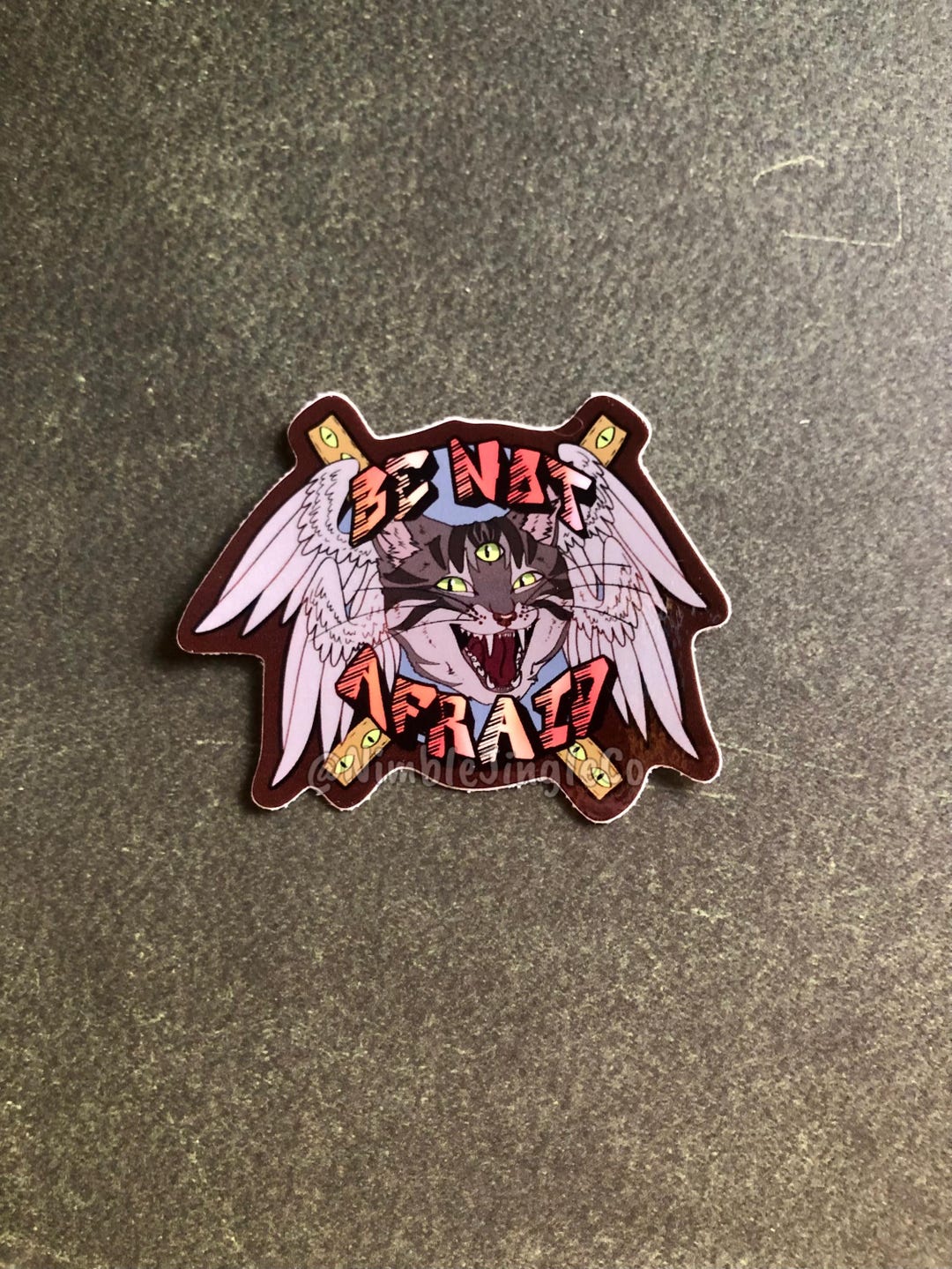 Biblically Accurate Angel Cat Sticker - Etsy