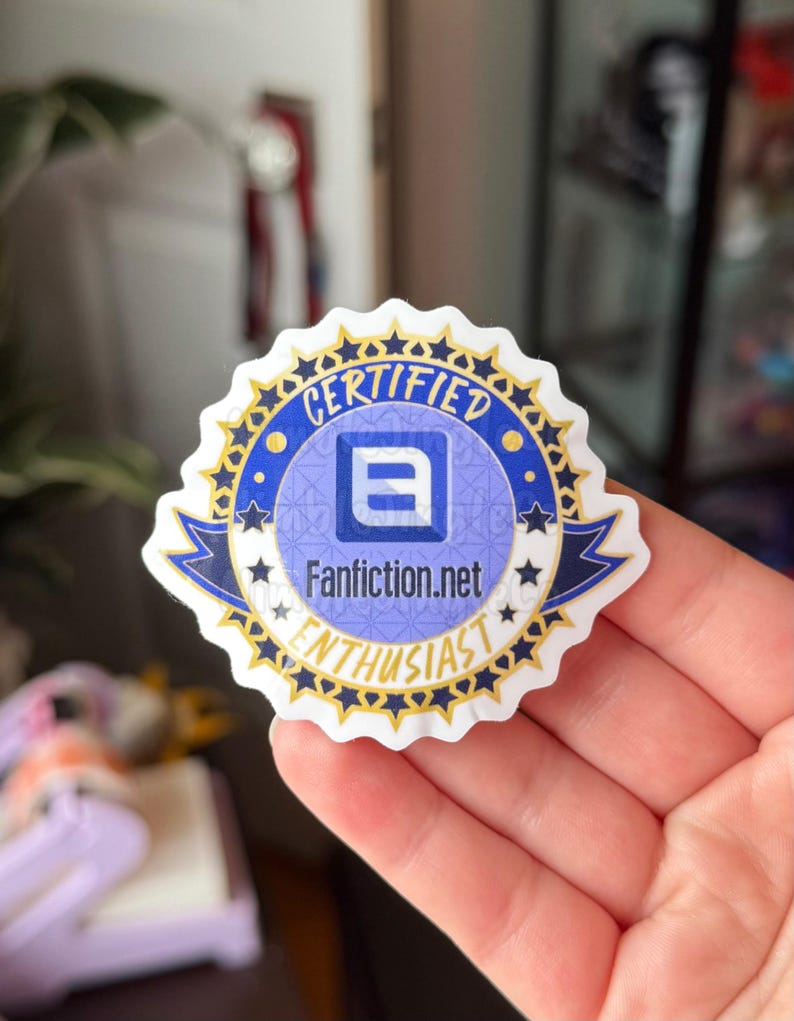 Fanfic Enthusiast Stickers! 2.7 X 2.3 Inches! FREE SHIPPING! - Etsy