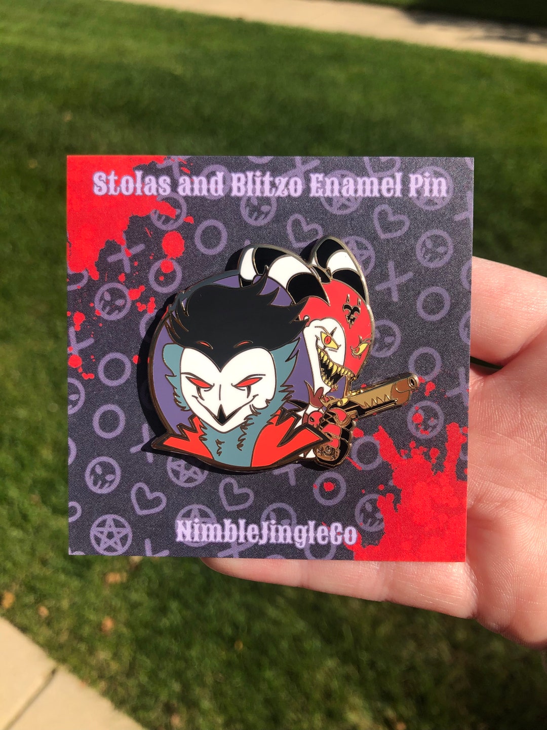 Stolas and Blitzo Enamel Pin - Etsy