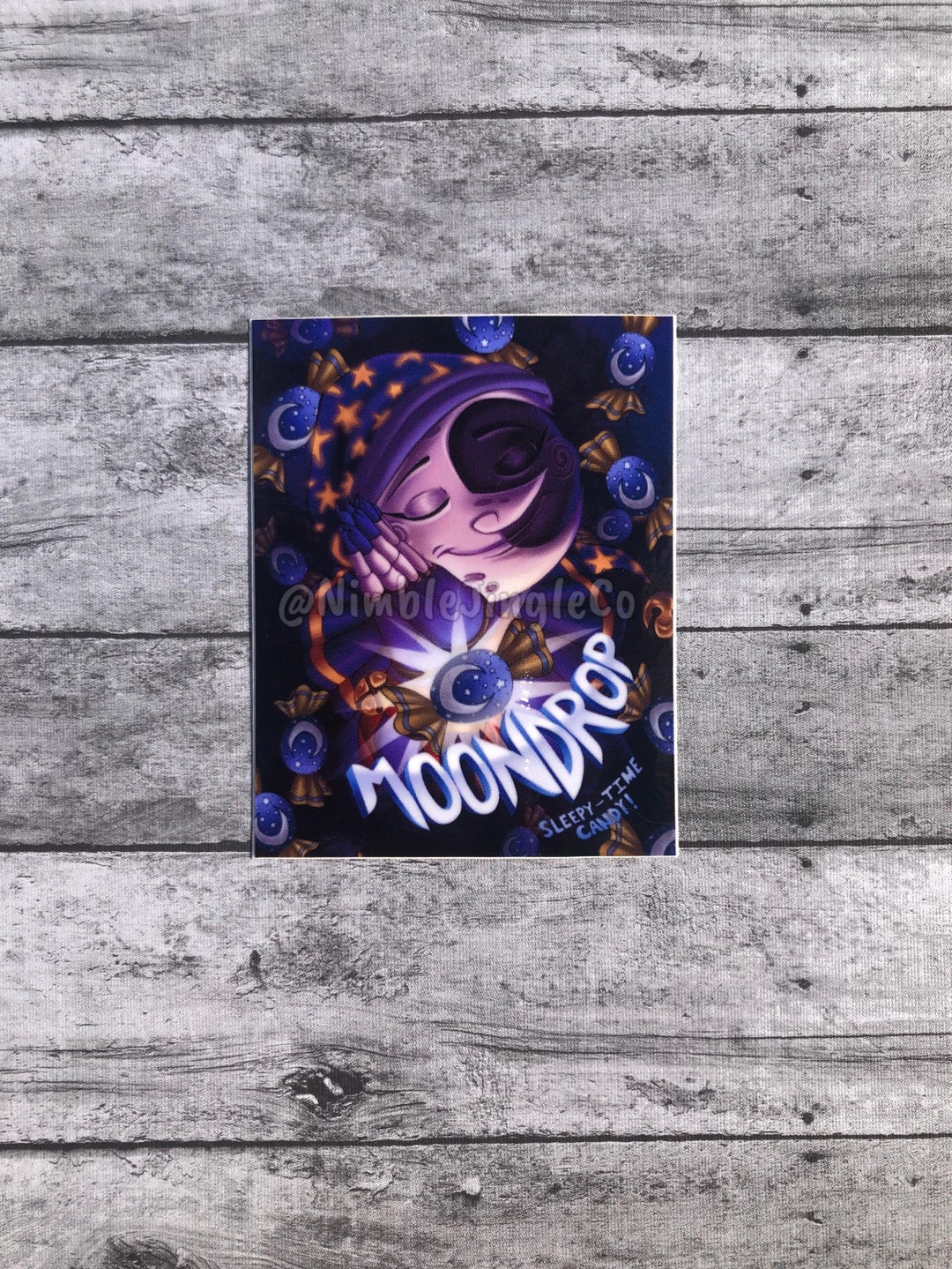 Moon Sleepy-time Candy Sticker - Etsy