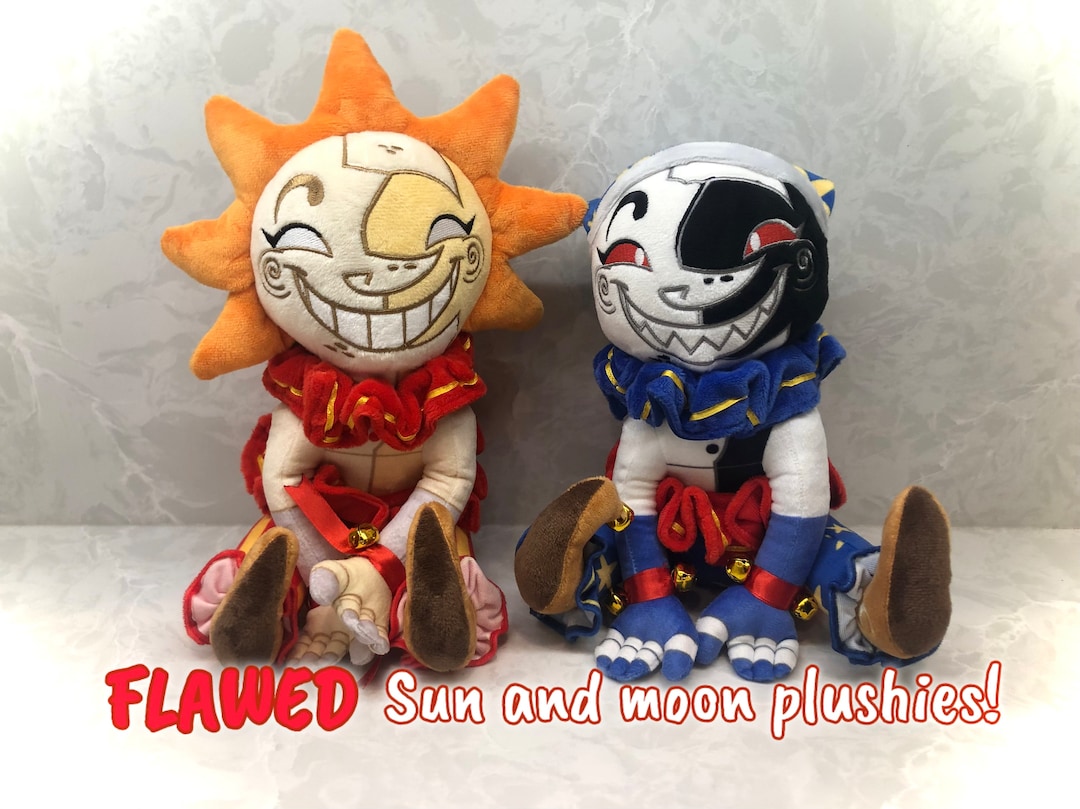 FLAWED Ready to Ship Sun and Moon Plushies - Etsy