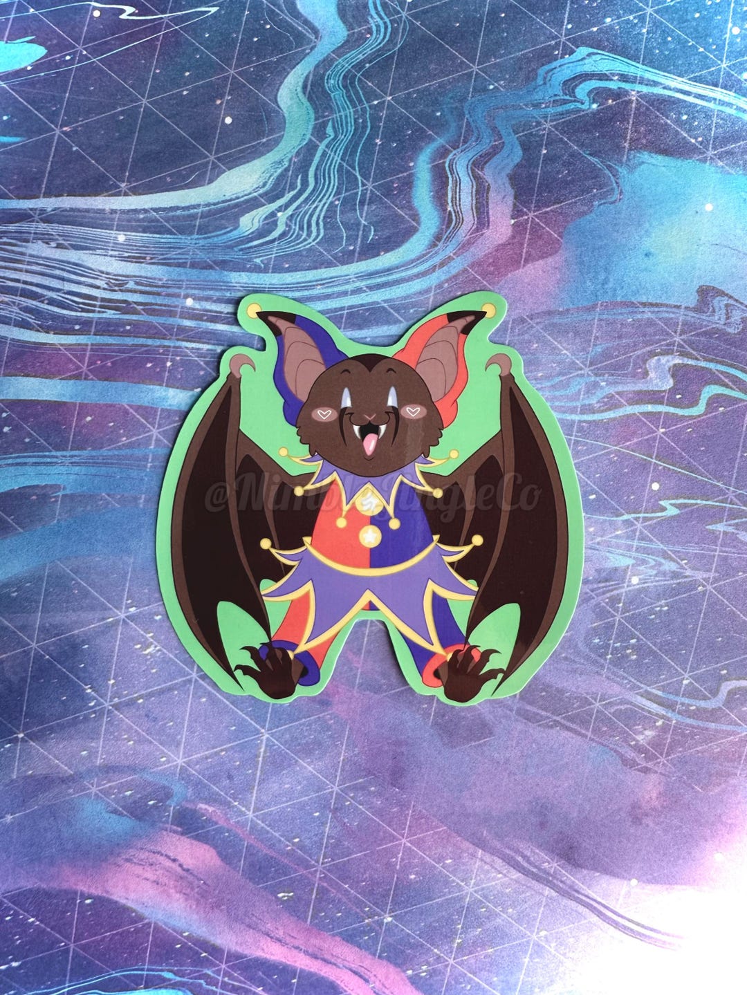 Jester Bat Sticker - Etsy