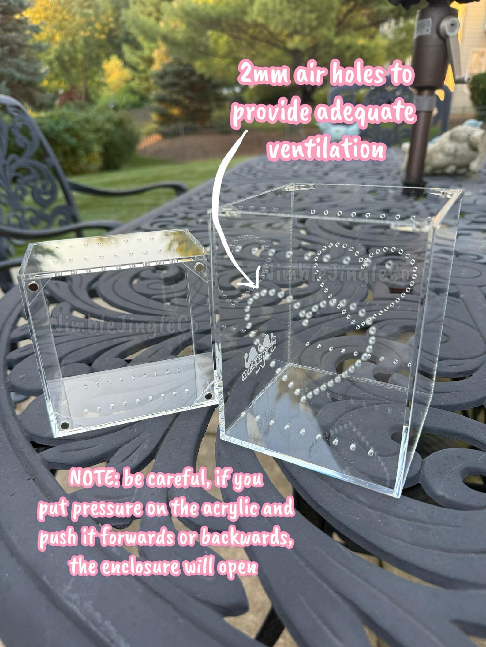 Magnetic Blank Jumping Spider Enclosure! 4x4x8 Acrylic Enclosure | READ ...