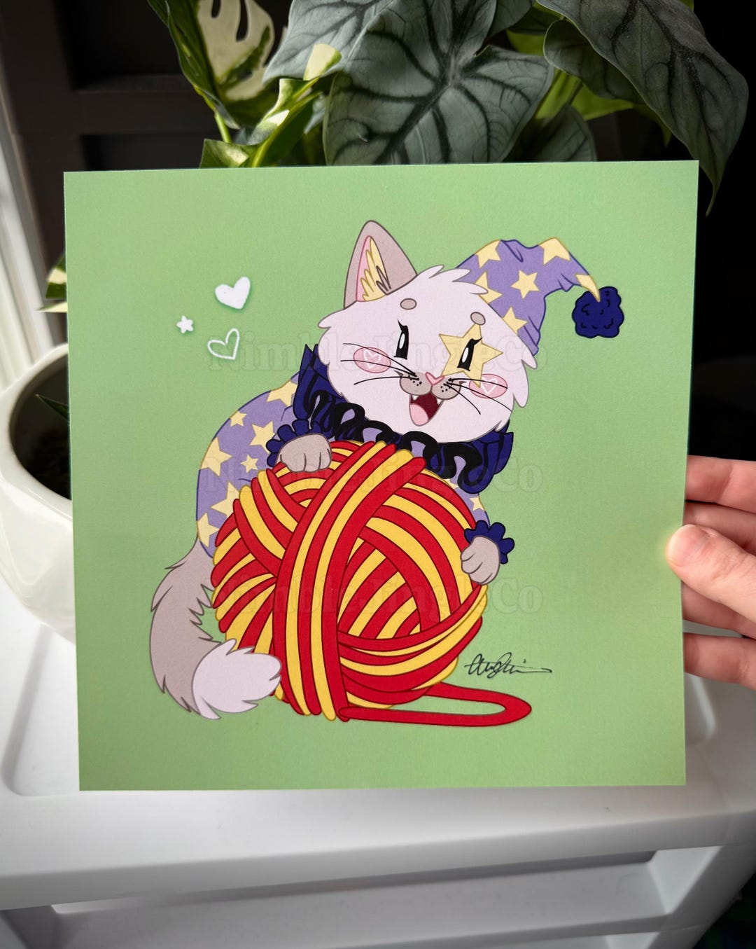 Jester Kitty - 8x8 Art Print - Signed by Artist! - Etsy