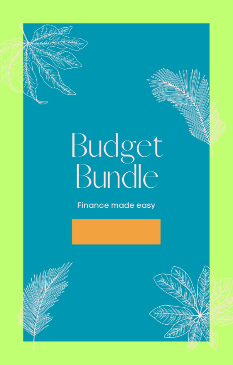 Editable Budget Bundle - Etsy