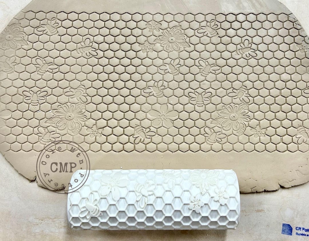 Honeycomb Textured Roller, Textured Roller, Honey Bee, 3D Printed ...