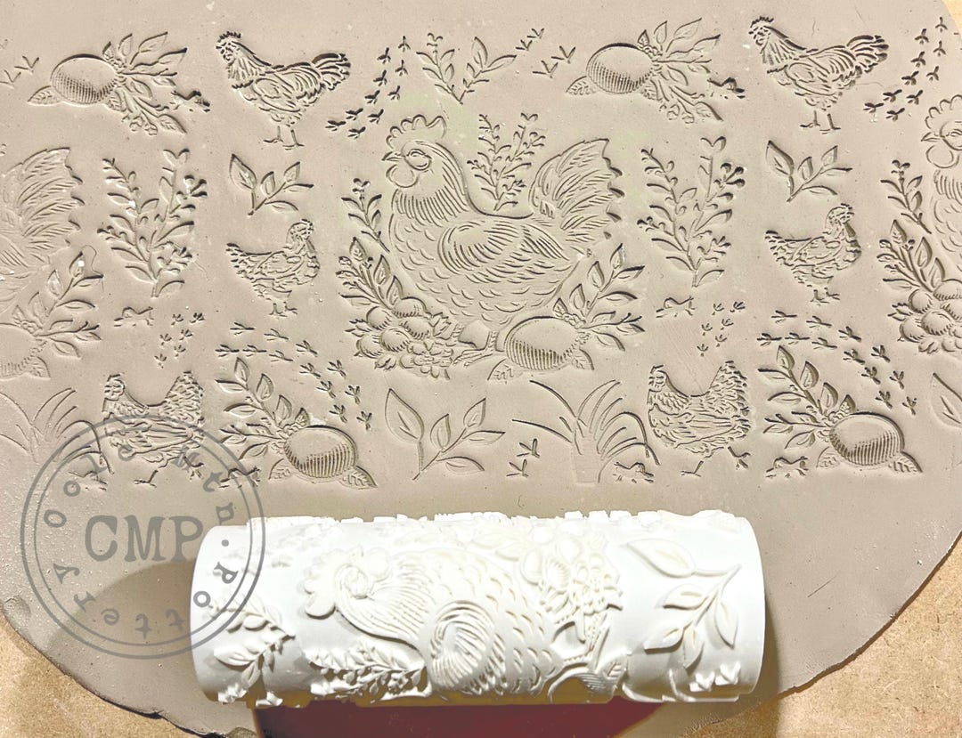Chicken Textured Roller, Textured Roller, 3D Printed Textured Roller ...
