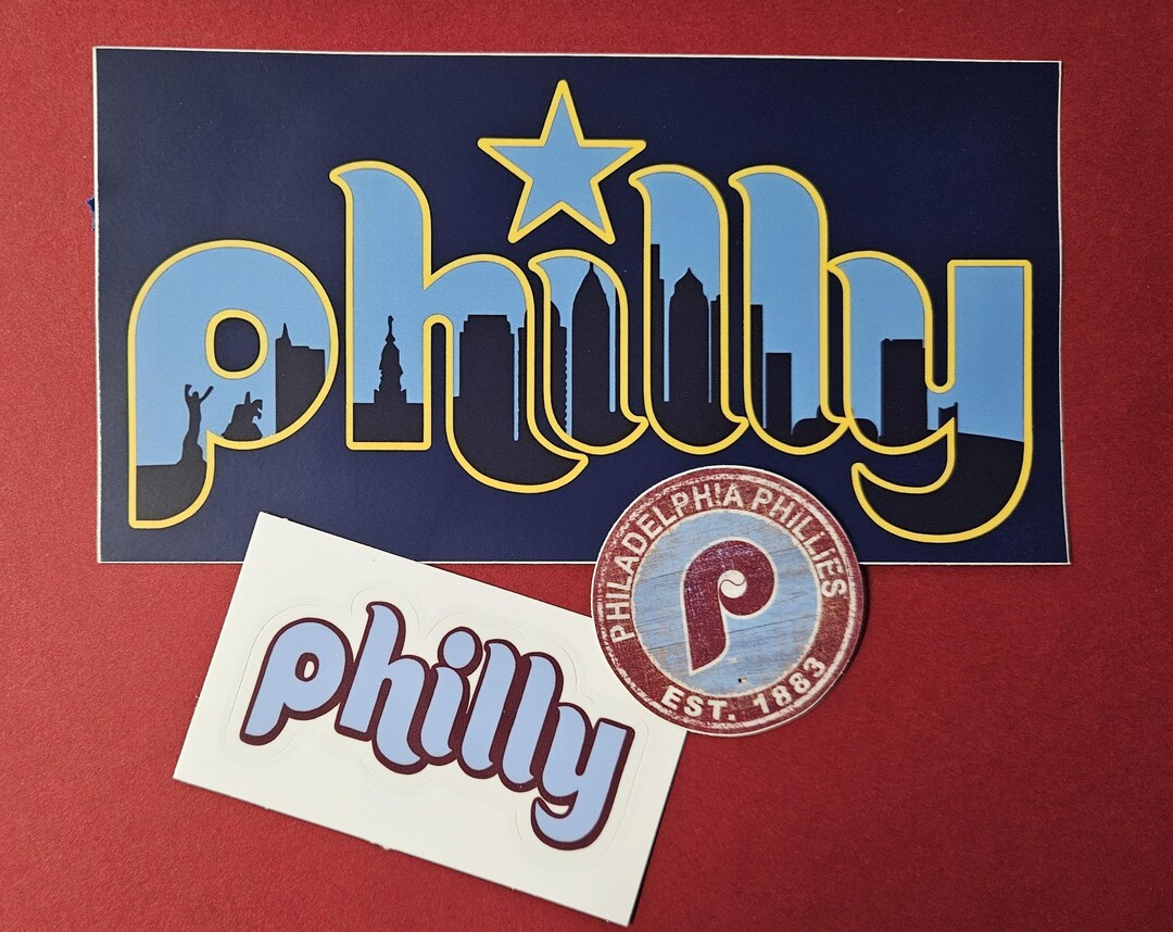 3 Sticker Pack - Philly Edition - Philadelphia Phillies Vinyl Decals - Etsy