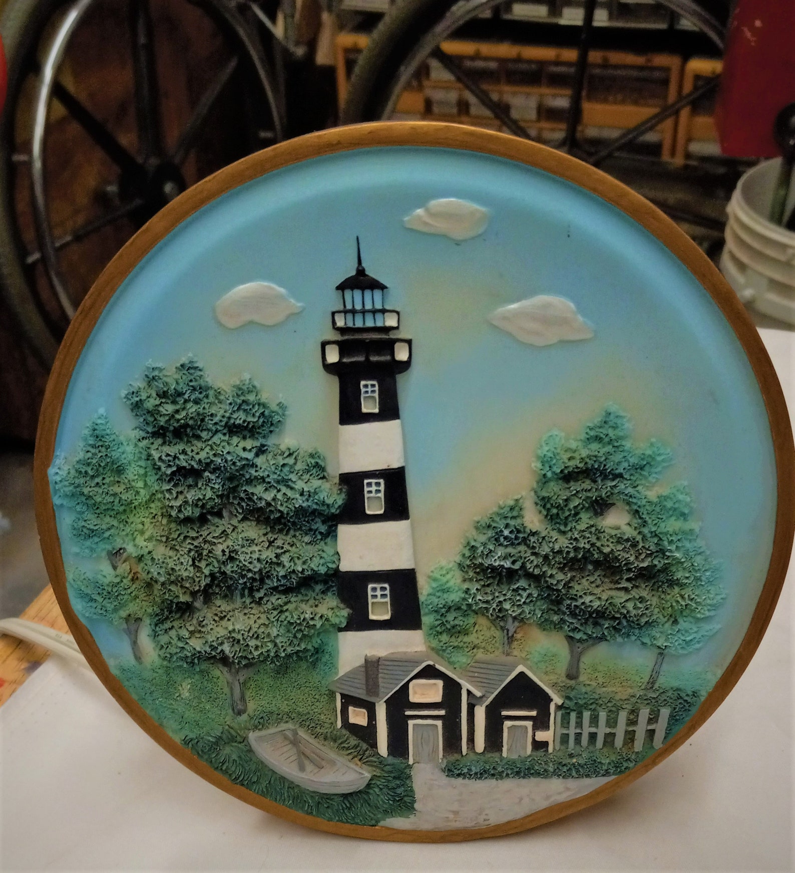 Item 829-C Lighthouse Nightlight , Portable Decorative Lamp, Plate ...